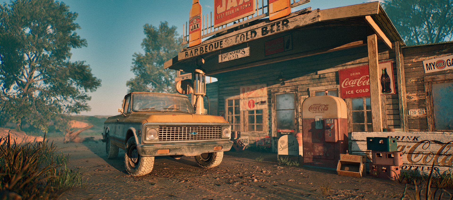 ArtStation - Pickup 1972 Chevrolet