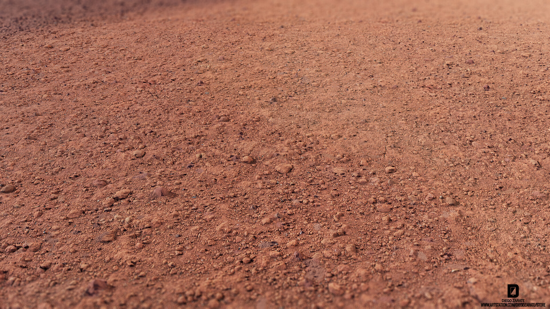 ArtStation - PBR - CLAY COURT, BRICK DUST, SOIL, GROUND - 4K MATERIAL