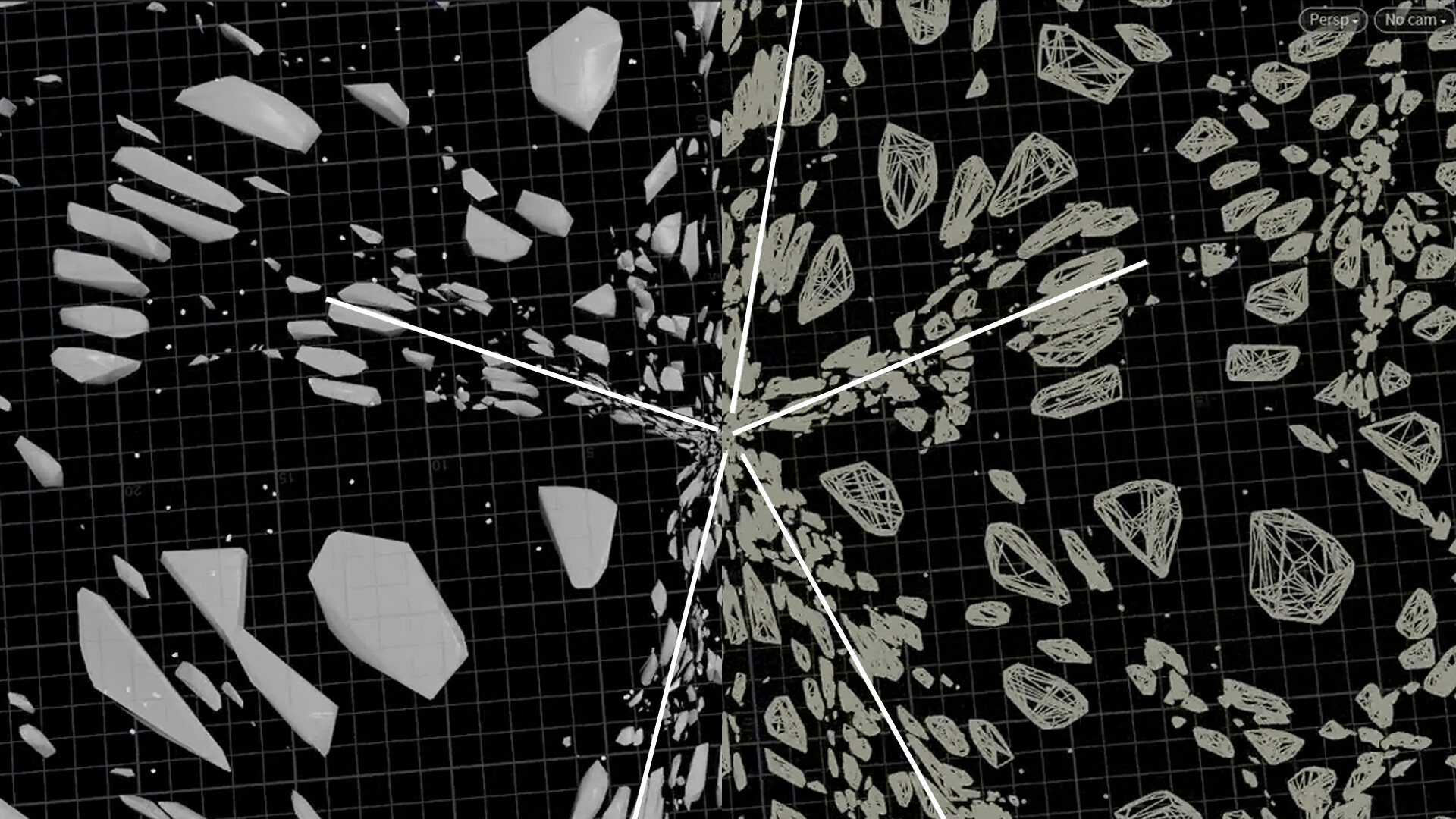 ArtStation - Ground Destruction With Custom NURB Curves in Houdini