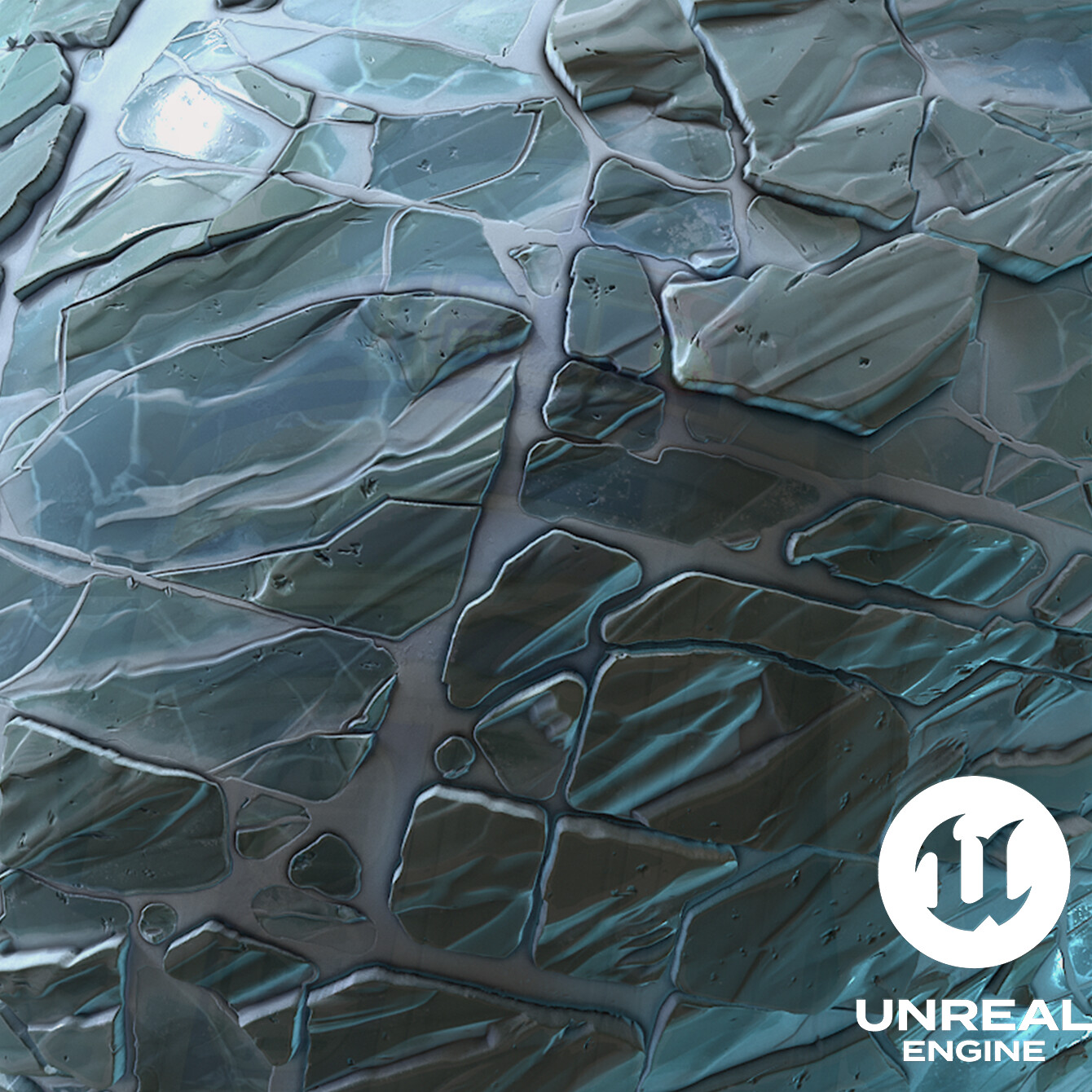 ArtStation - Icy Pathway - Material Showcase