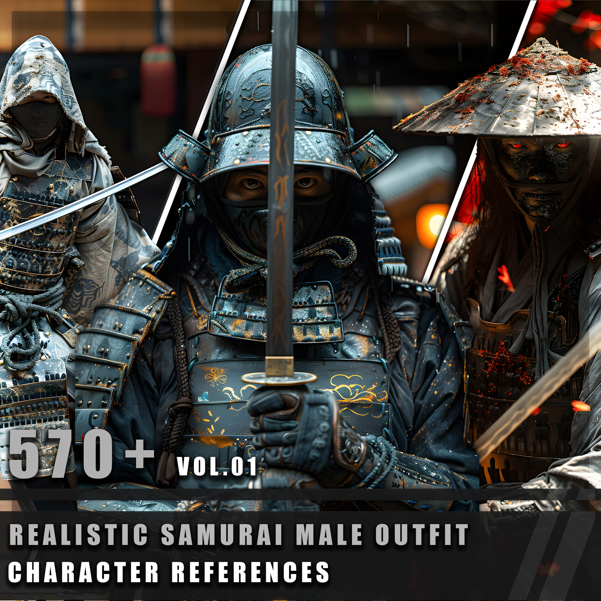 ArtStation - 570+ Realistic Samurai Male Outfit - Character References ...