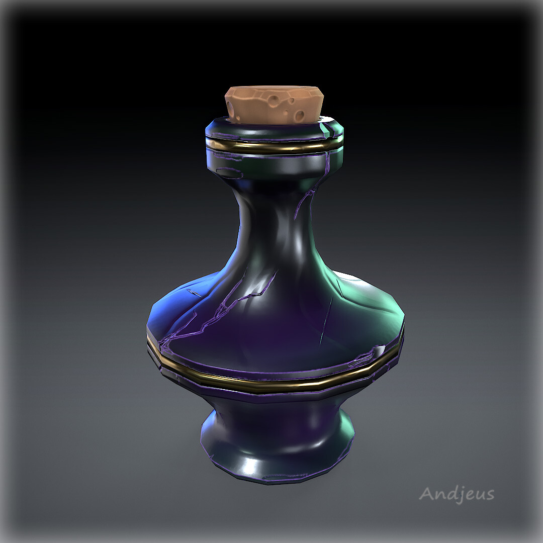 ArtStation - Stylized Magic Bottle