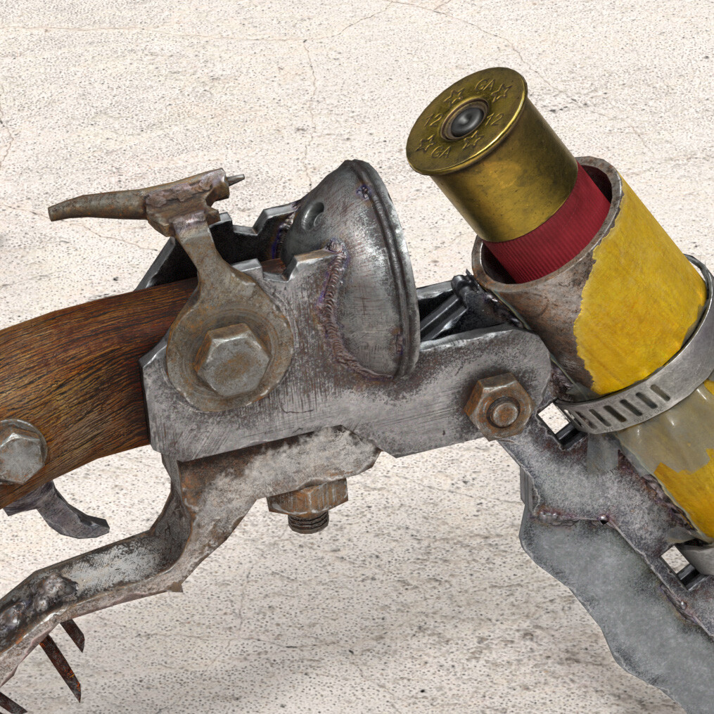 ArtStation - Post-apocalyptic Gun