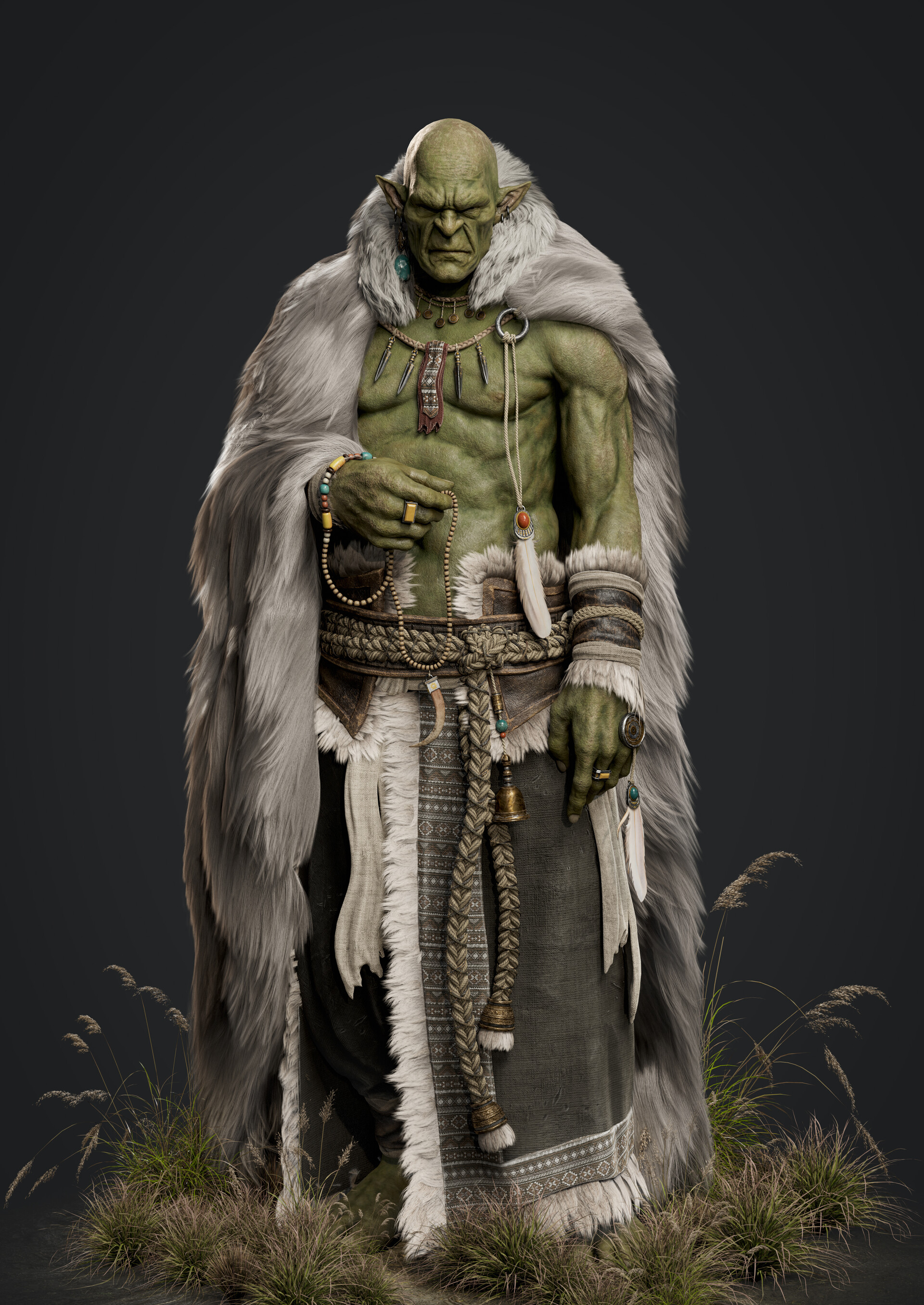 ArtStation - Tibet Orc shaman Character Design