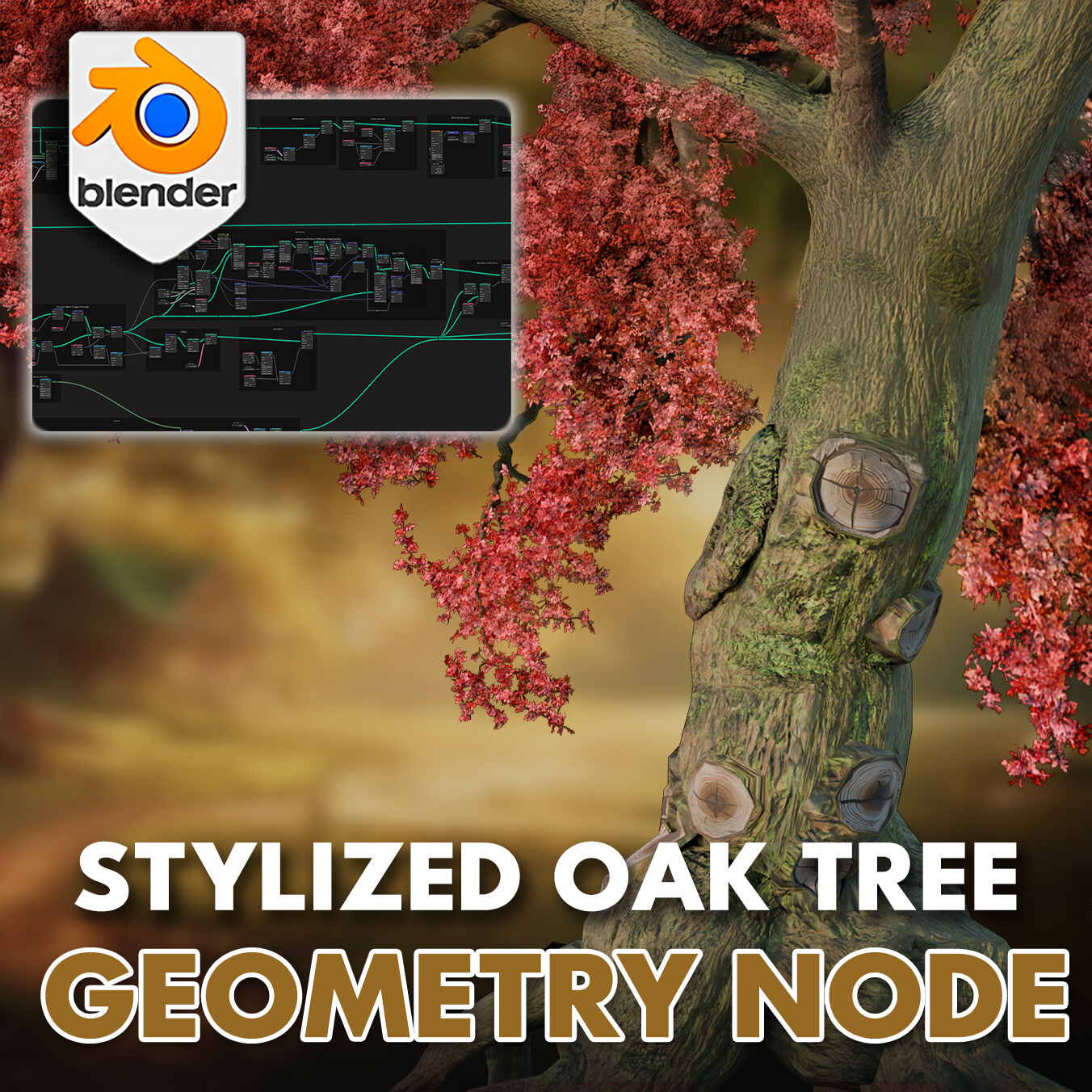 3D Tudor - 3DT Stylized Oak Geometry Node