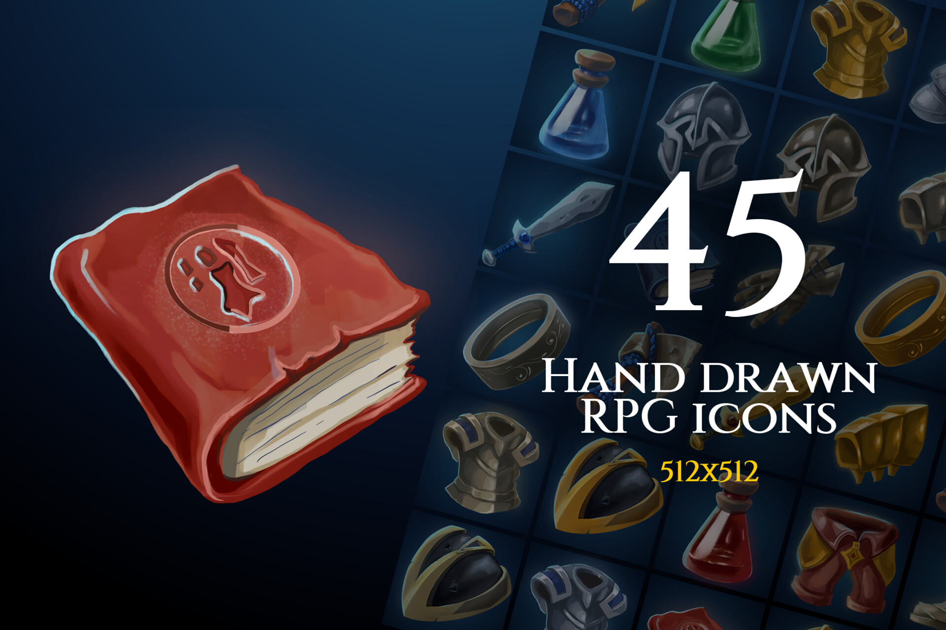 ArtStation - Hand Drawn RPG Icons