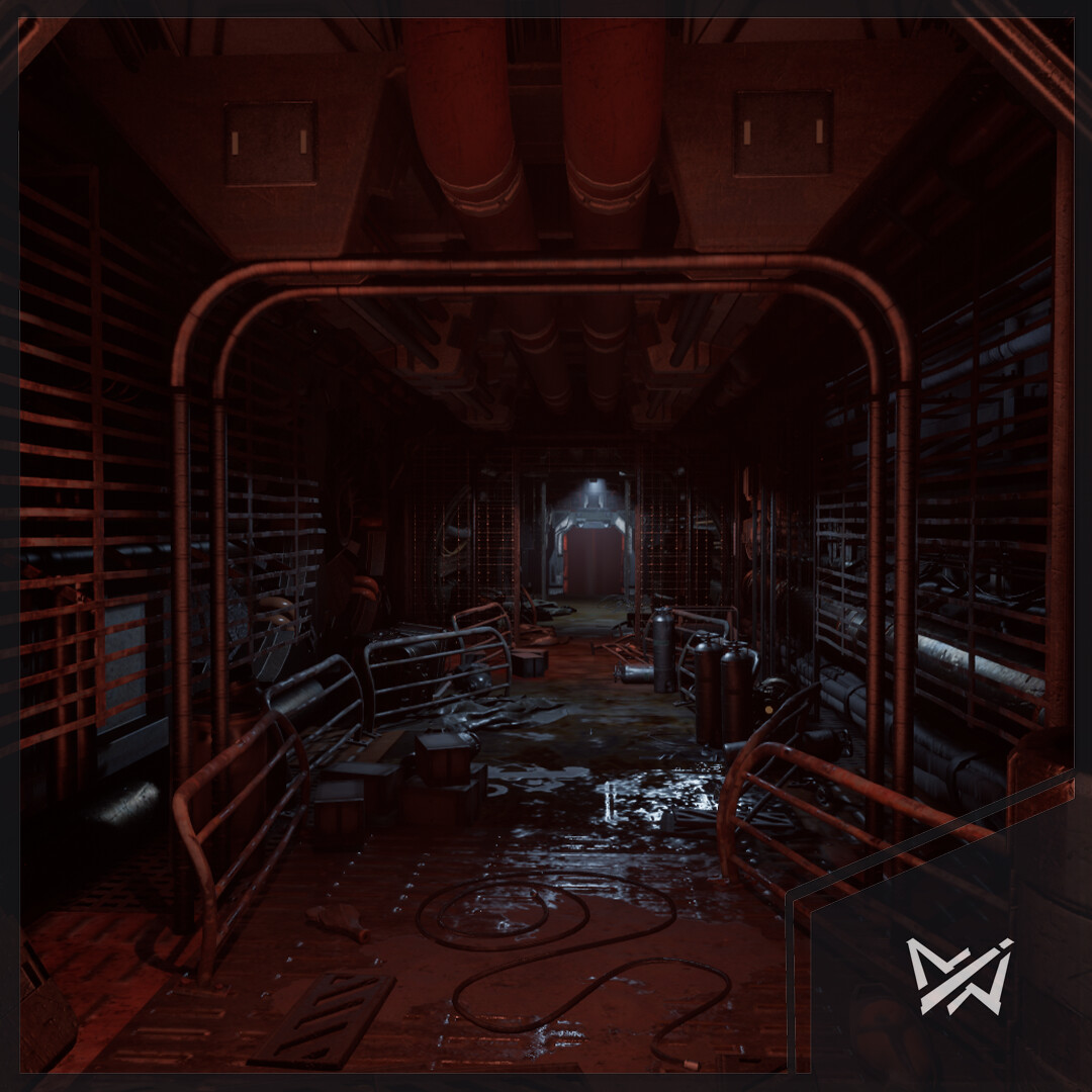 ArtStation - Sci-Fi dock - UE5 | Gamedev Bootcamp | Isaev Workshop