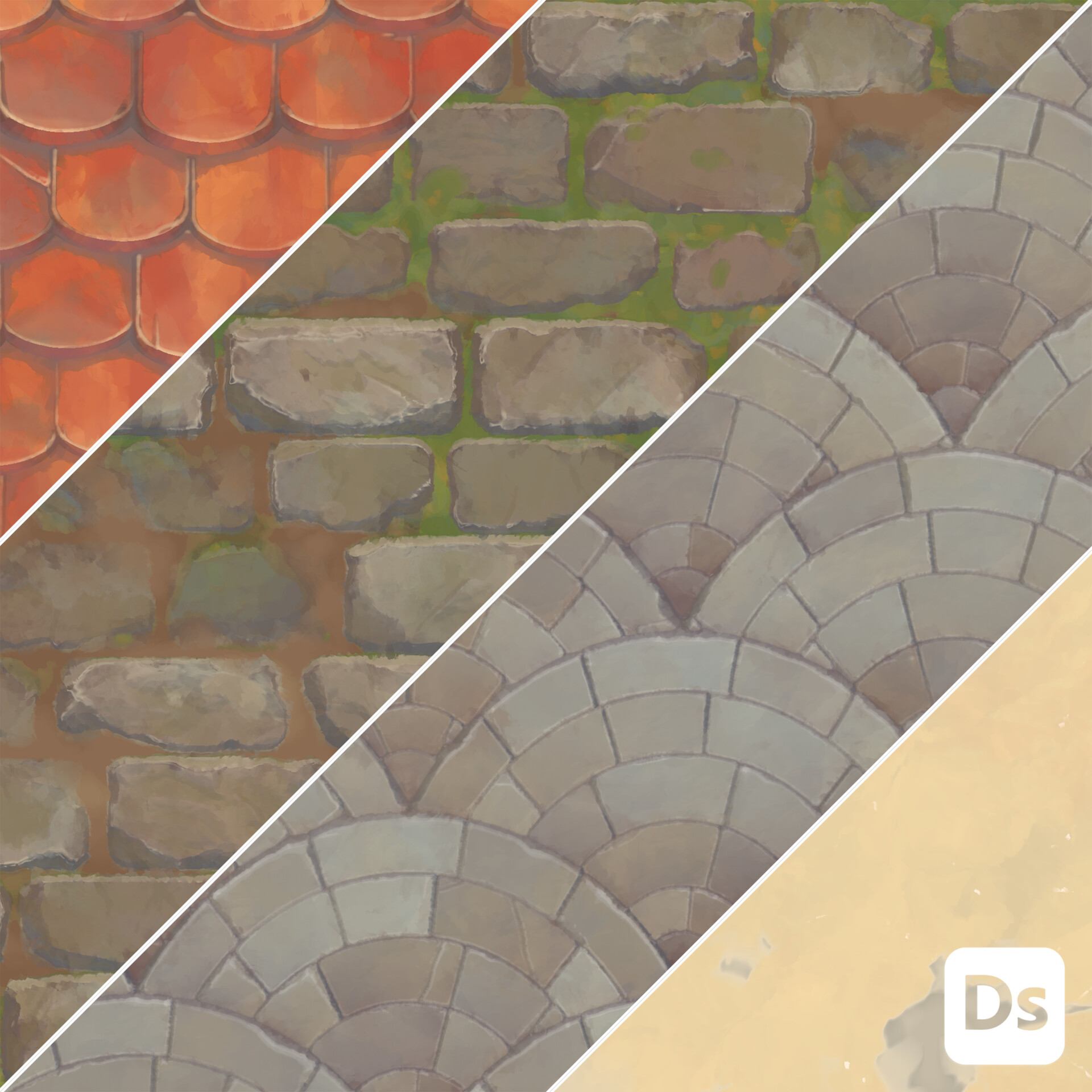 ArtStation - Stylized Village Materials