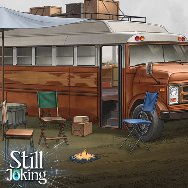 ArtStation - Still Joking bus camps backgrounds