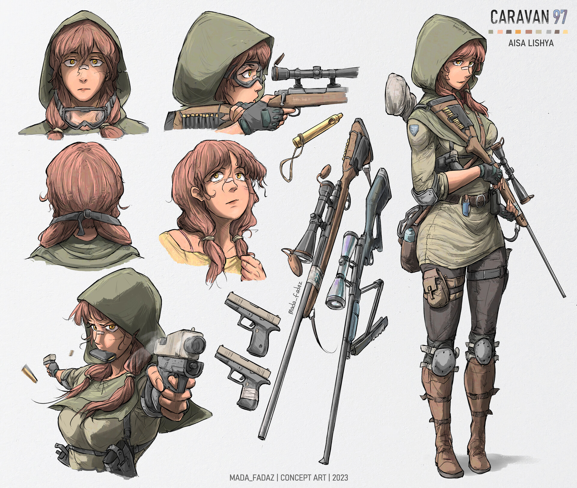 ArtStation - Character Sheet #3 - Aisa Lishya