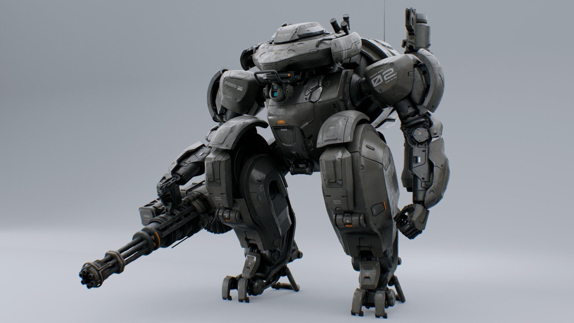 ArtStation - Heavy Military Robot