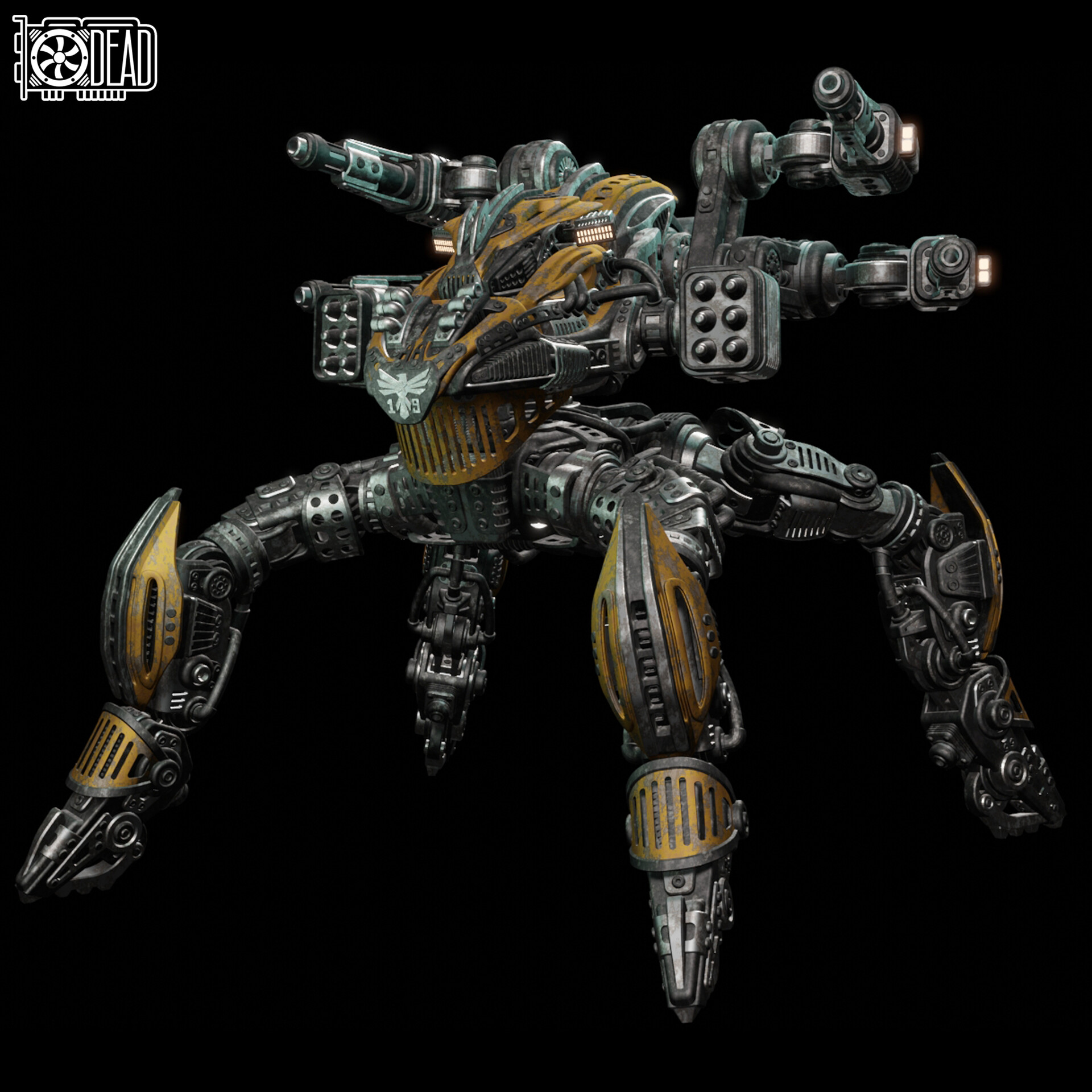 ArtStation - Mecha SPDR-YL19 - Blender Modeling Hard Surface