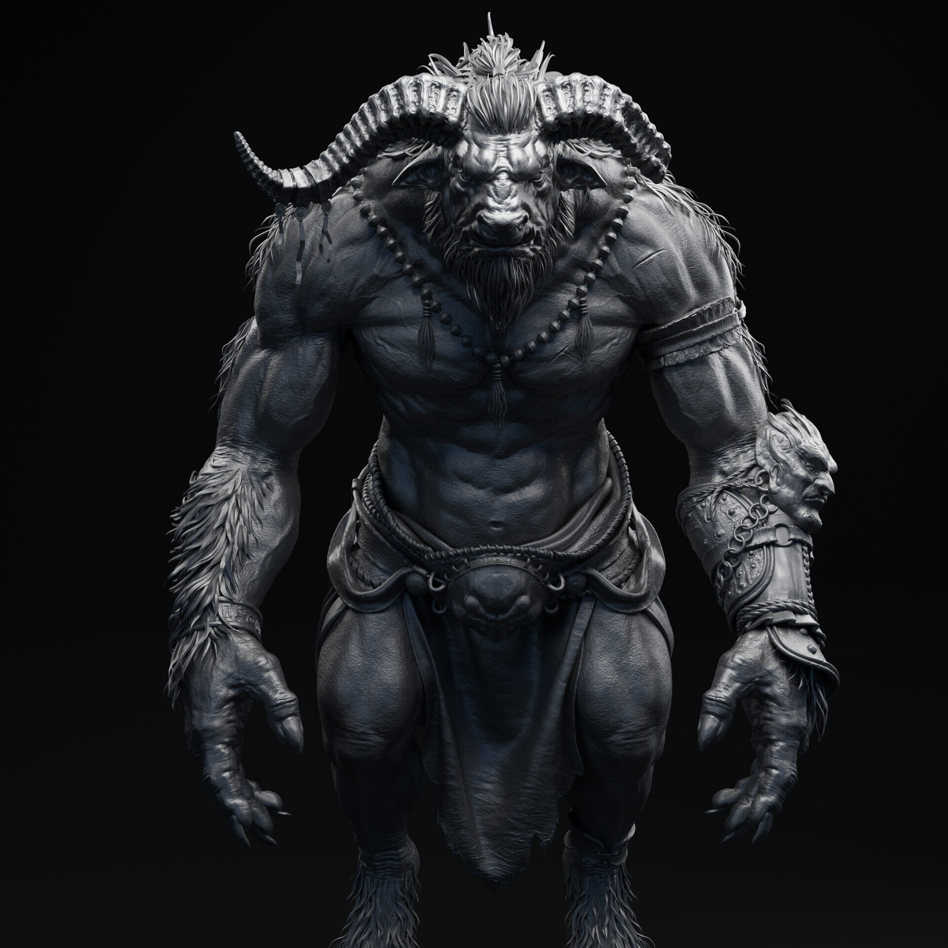 ArtStation - Minotaur WIP