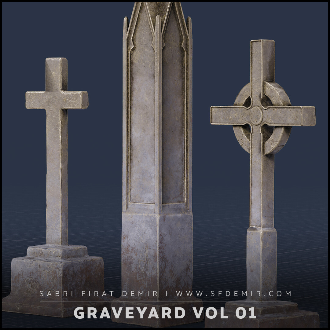 ArtStation - Graveyard Pack Vol 01 - 5 Variant