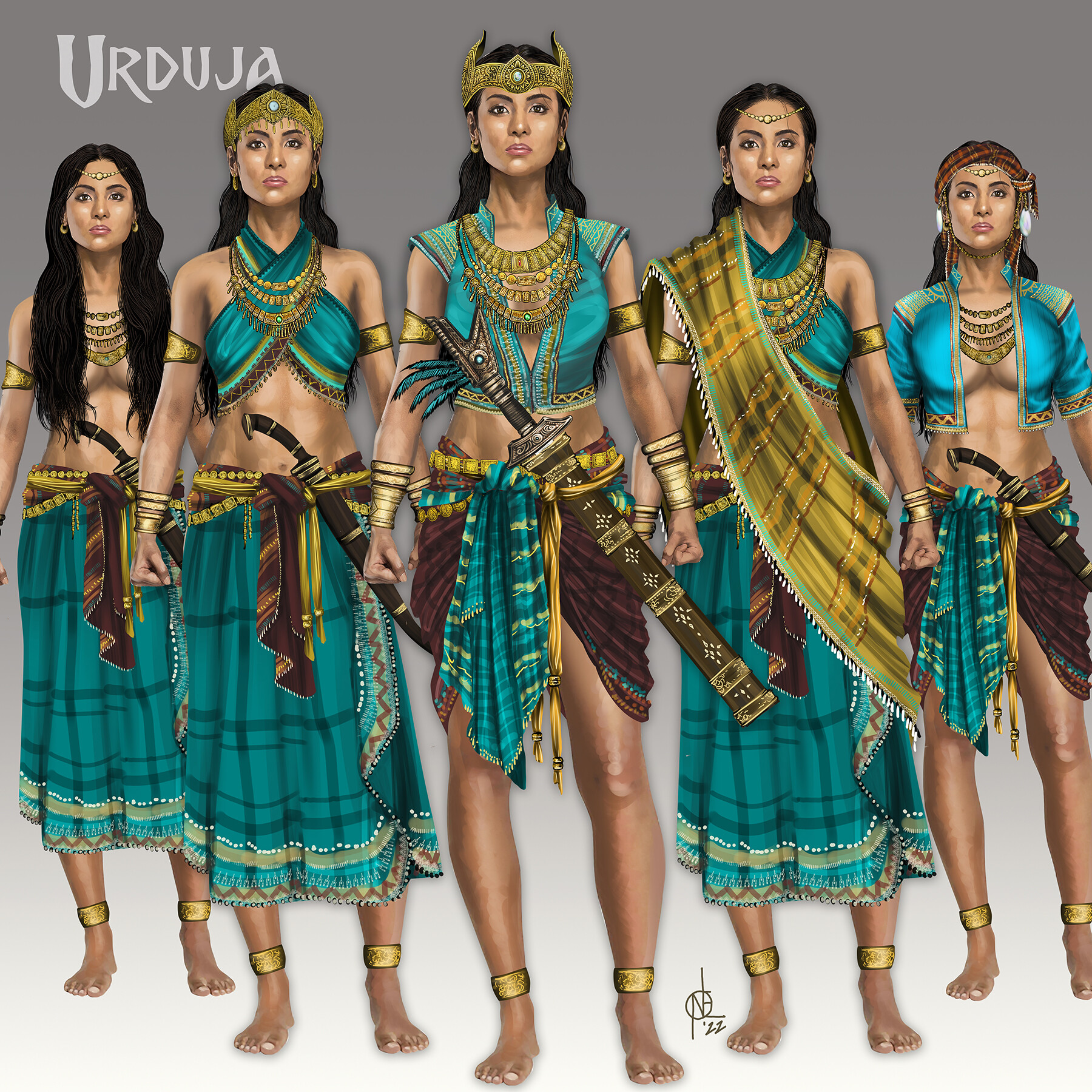 ArtStation - The Secrets of Urduja: Urduja Character Dev