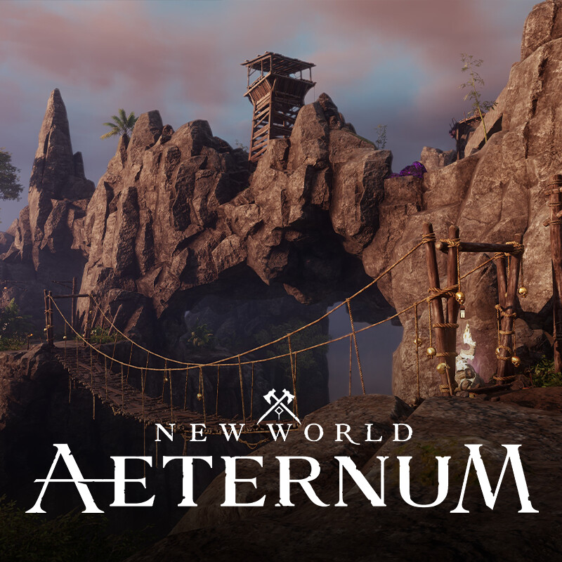 ArtStation - New World: Aeternum - Cutlass Keys: Citadel Cliff Bridge