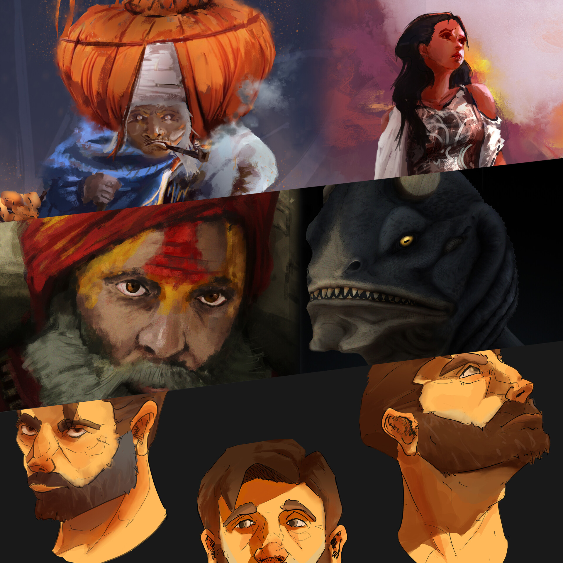 ArtStation - Portraits and illustrations Study I