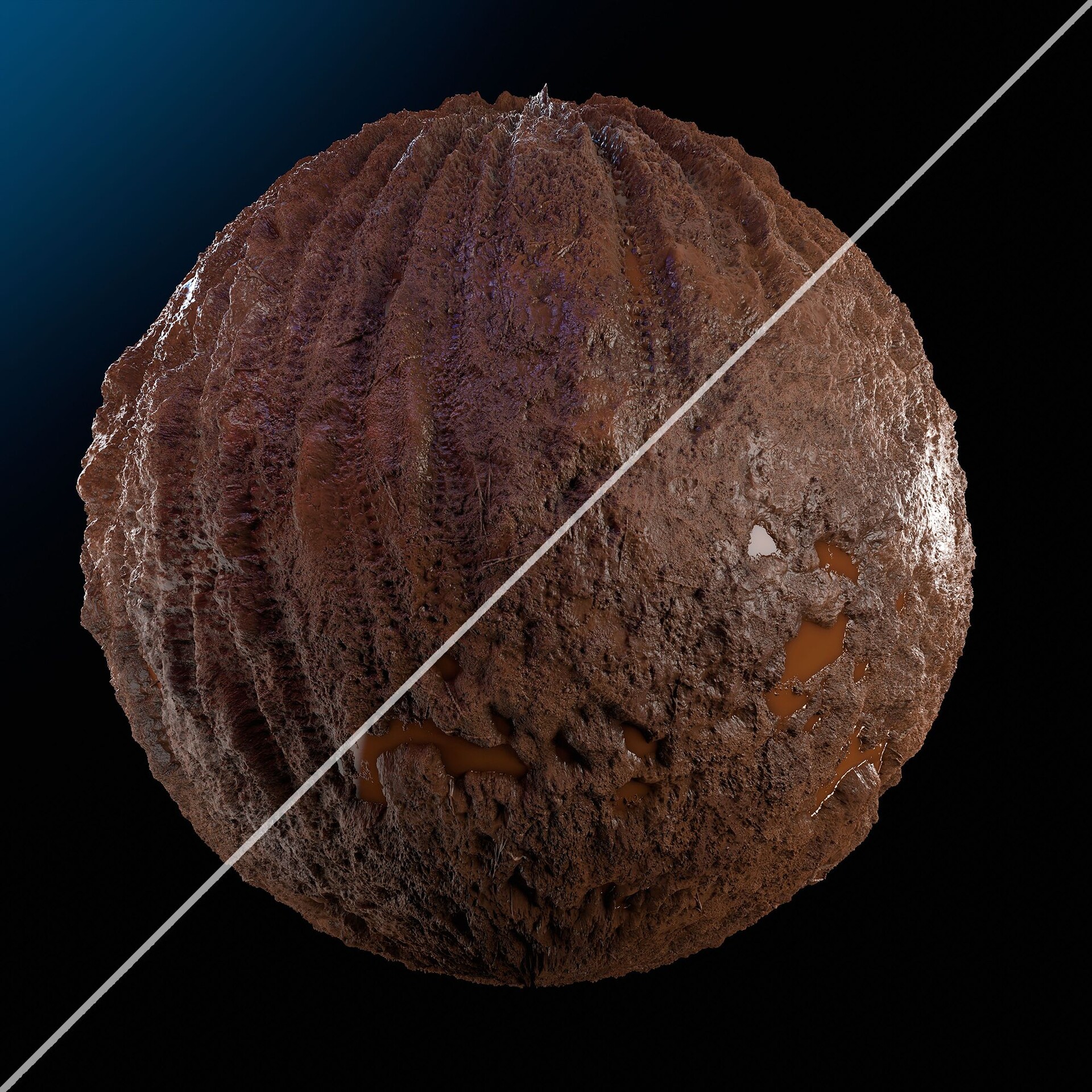 ArtStation - Mud Material with and without Tyre Tracks