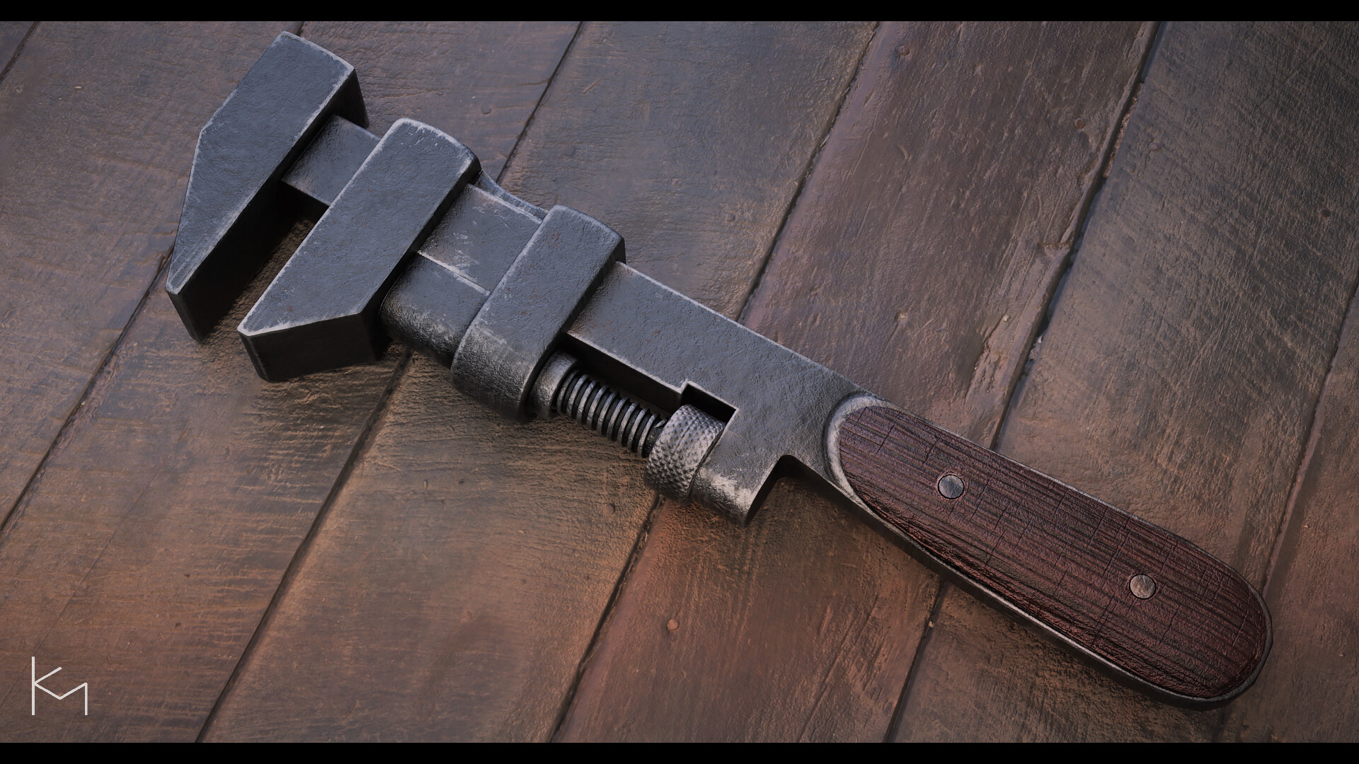 ArtStation - Vintage monkey wrench