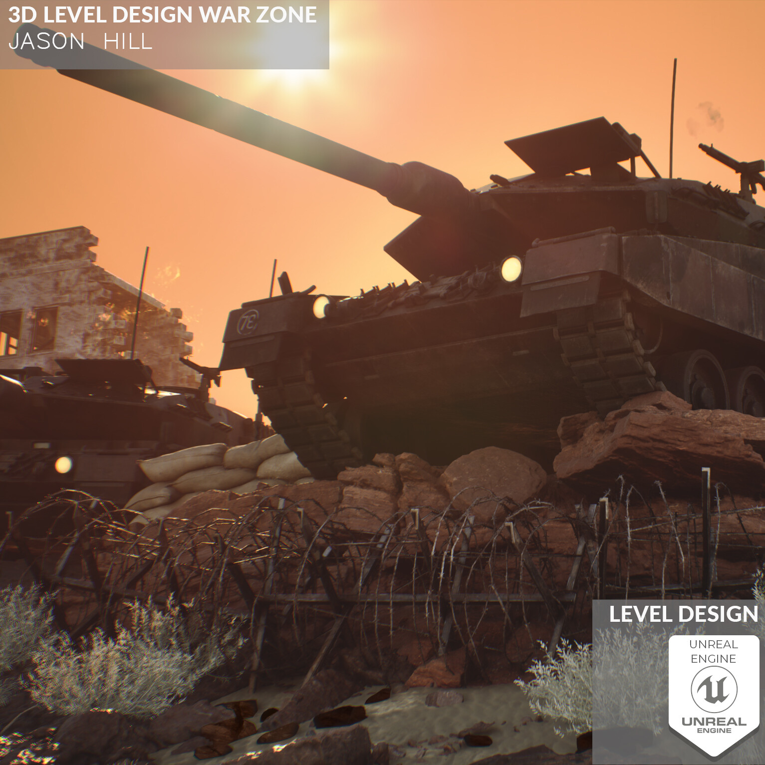 ArtStation - Level design project - War zone environment