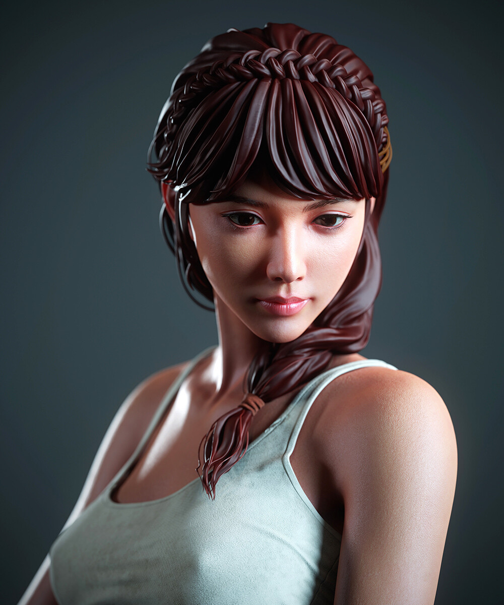 ArtStation - StreetBasketBallGirl