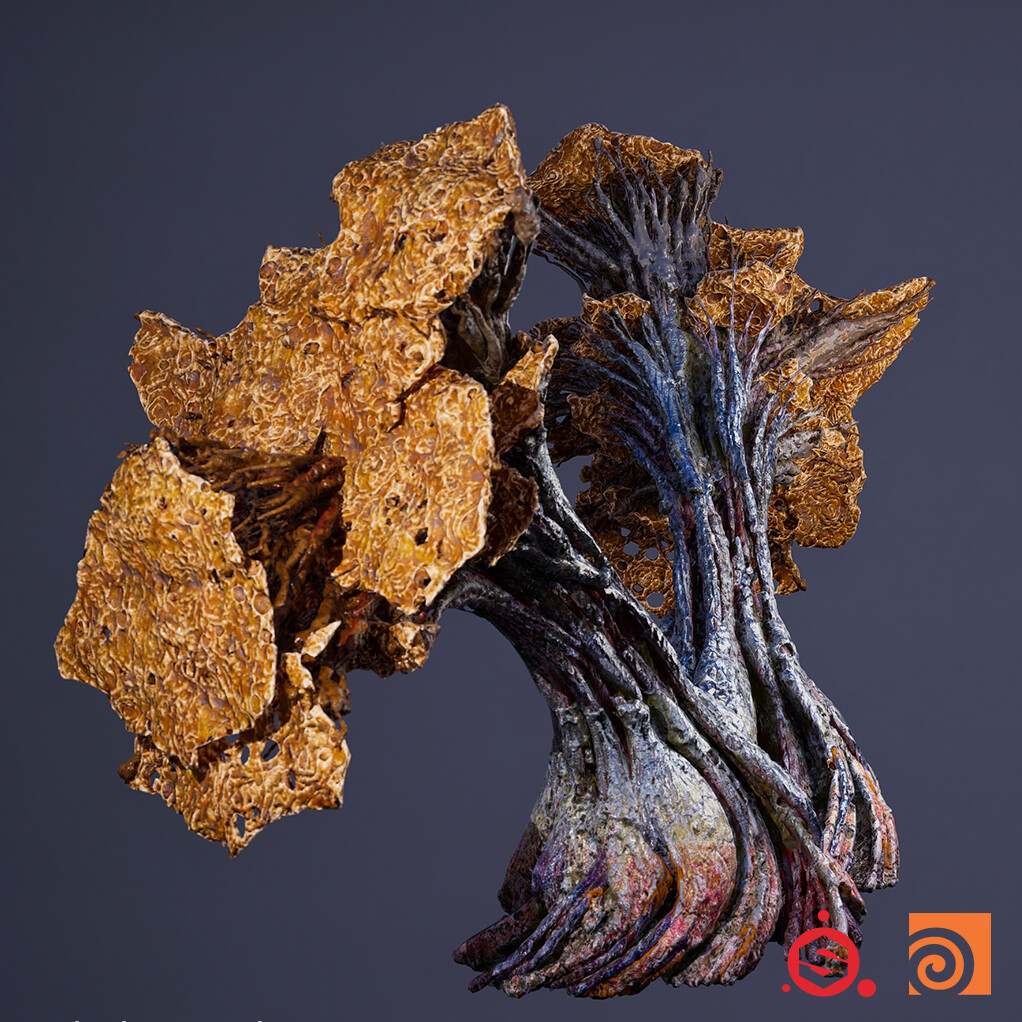 ArtStation - Procedural ironwood tree(fan art)