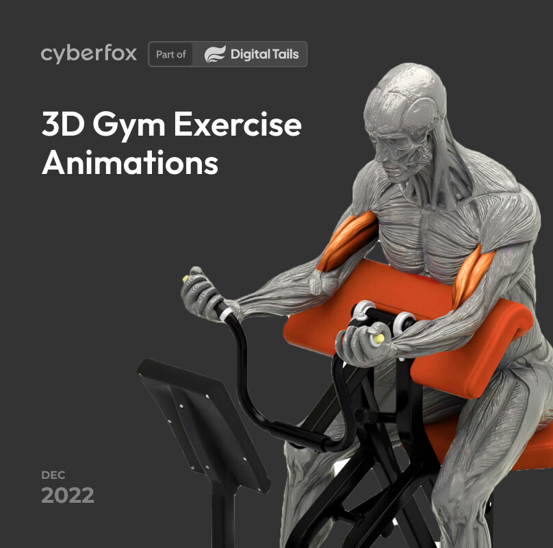 ArtStation - 3D Gym Exercise Animations