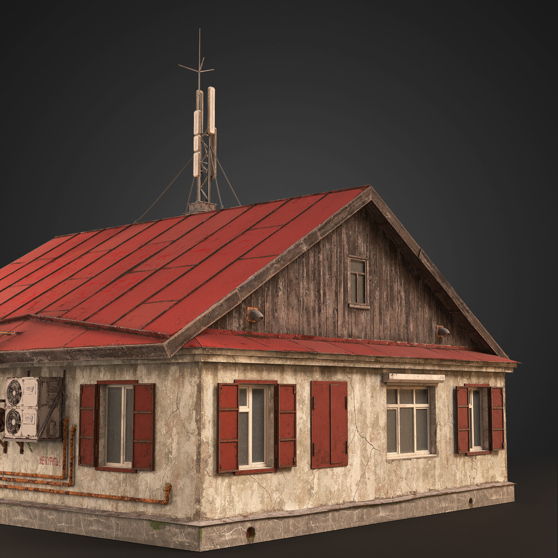 ArtStation - Soviet laboratory building "POTOK-4" (STREAM-4)