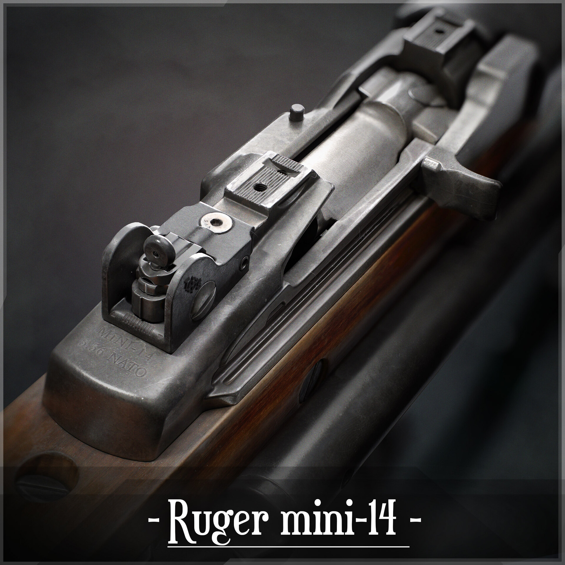 ArtStation - Ruger Mini-14 (A-Team weapon)