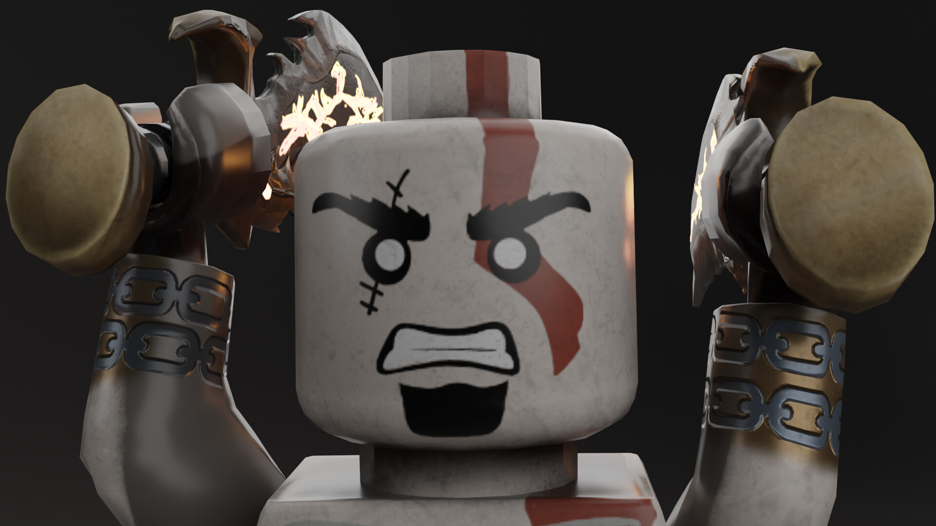 ArtStation - Lego Kratos