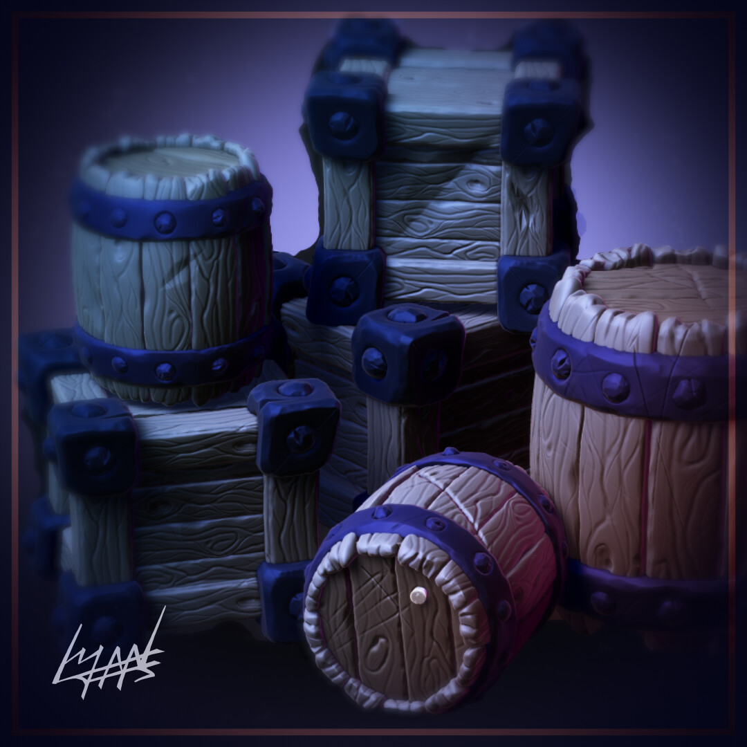ArtStation - boxes & barrels