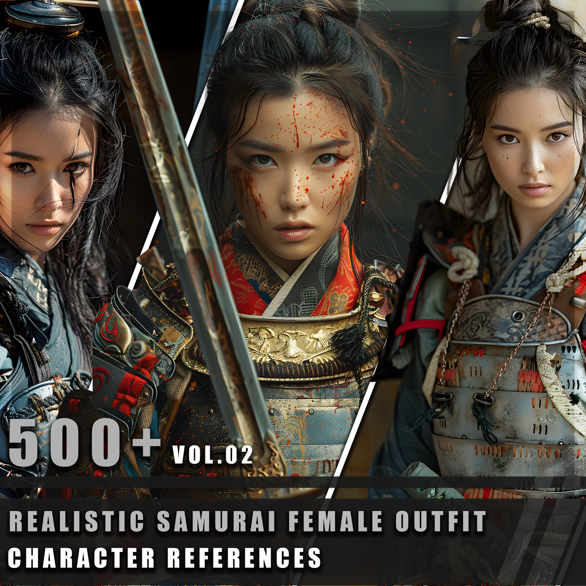 ArtStation - 500+ Realistic Samurai Female Outfit - Character ...