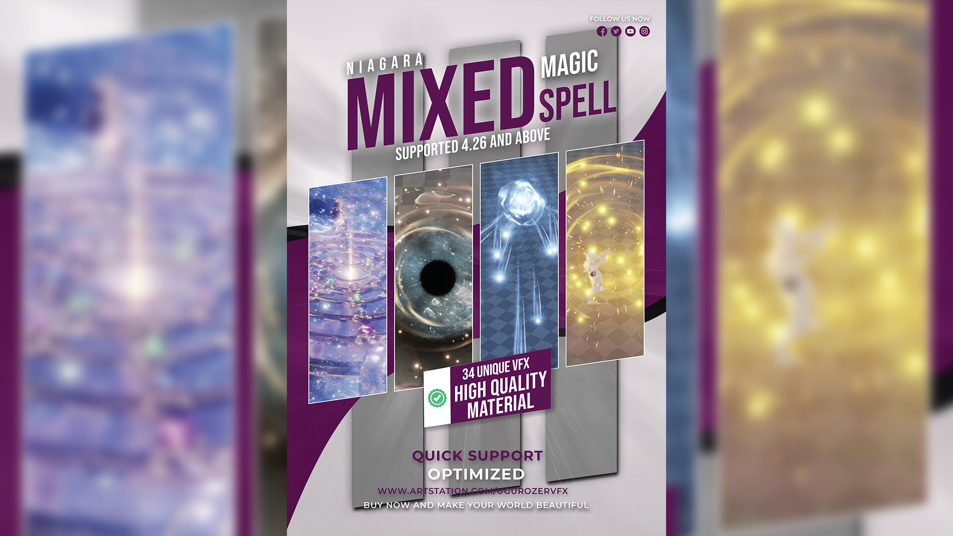 ArtStation - UE | Mixed Magic "3" - Spell VFX Pack [4K]