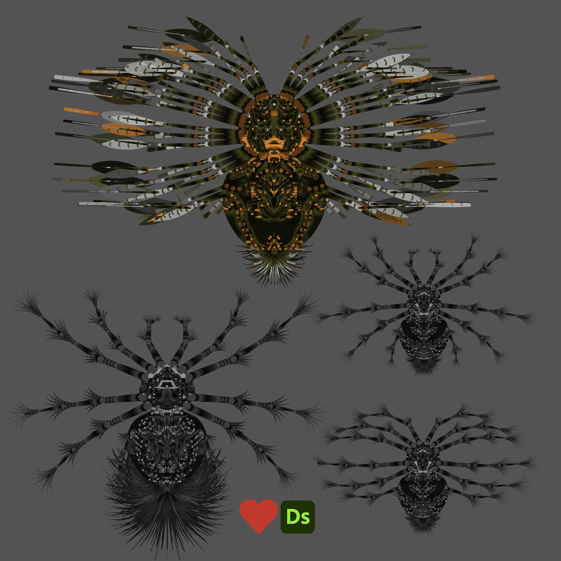ArtStation - Procedural illustration in Substance Designer