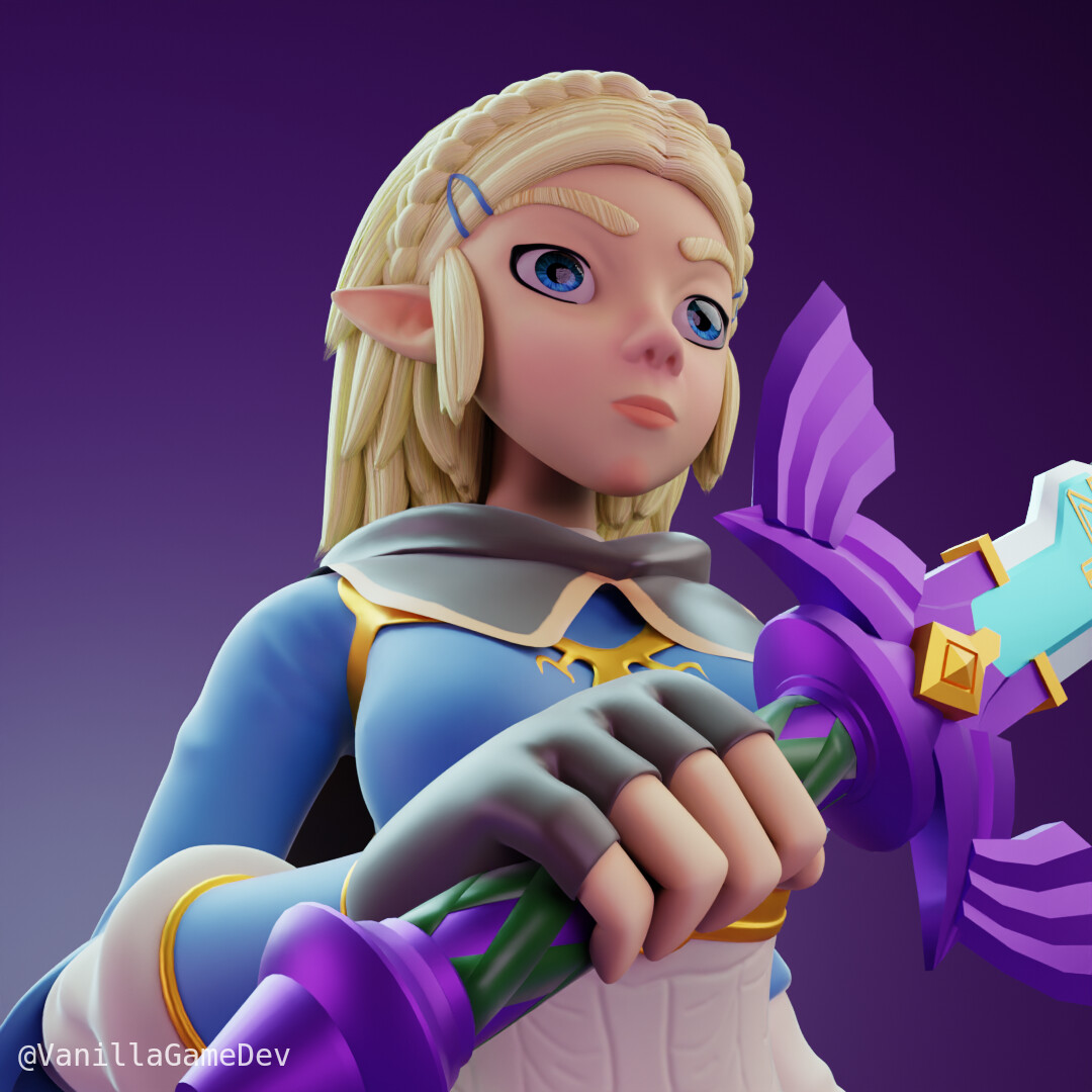 ArtStation - Zelda From The Legend Of Zelda