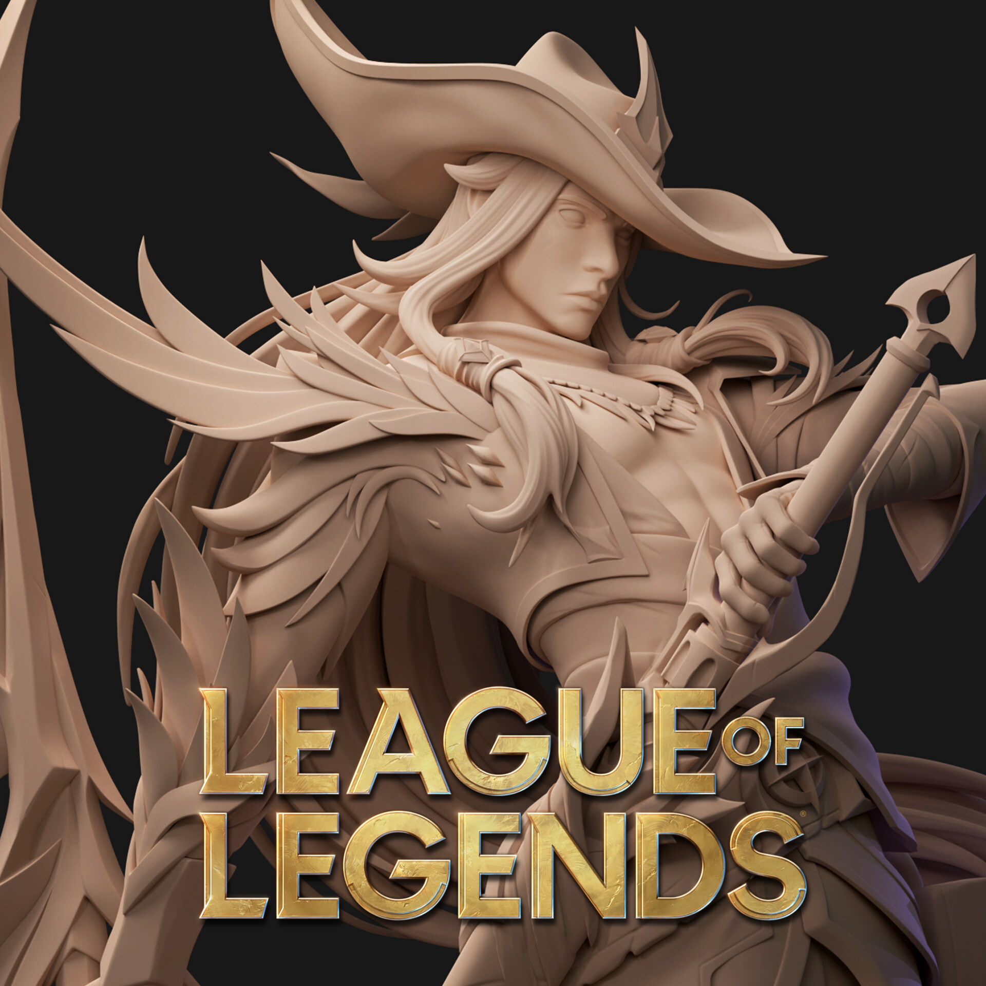 ArtStation - League of Legends - High Noon Yone Statue