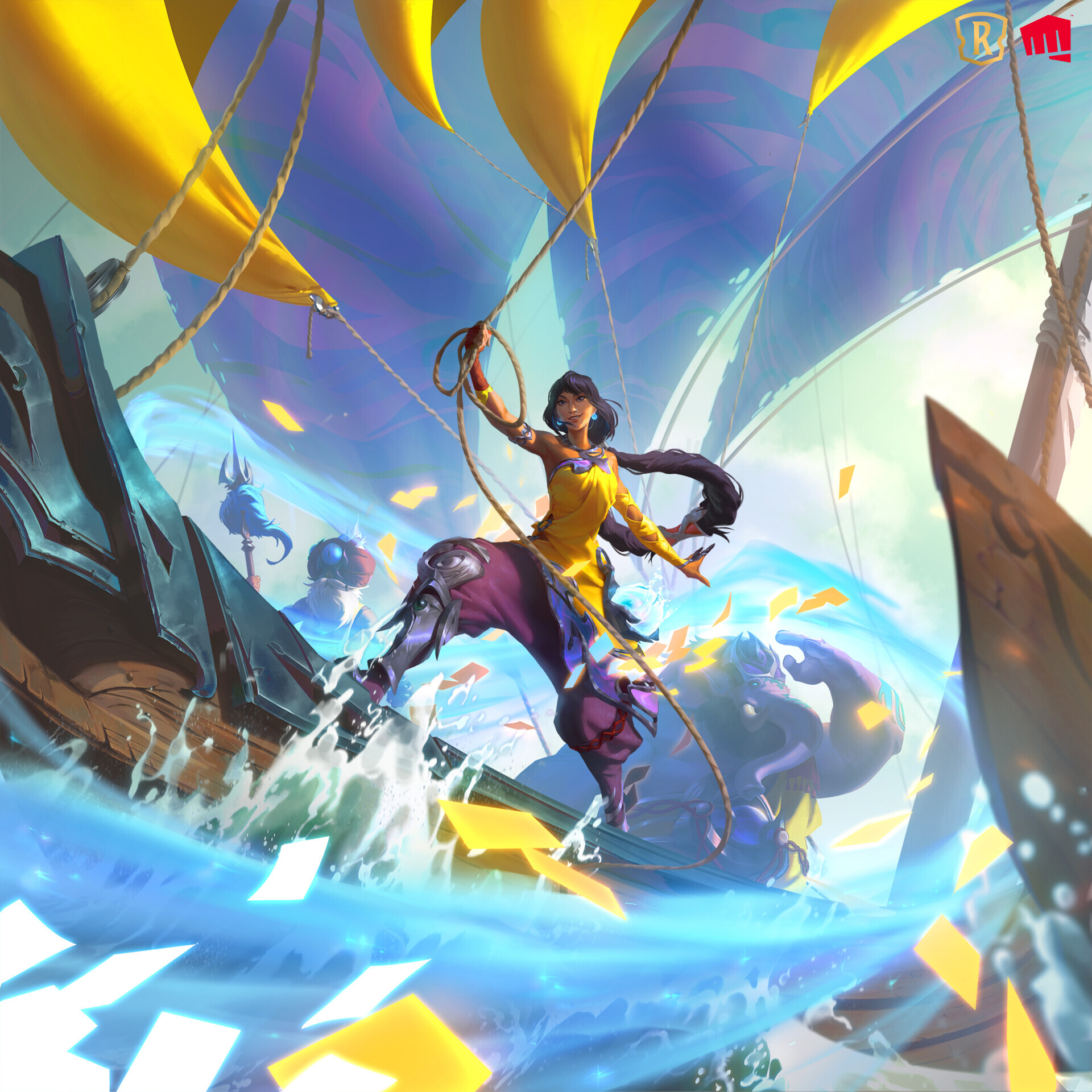 ArtStation - Nilah Key Visual Legends of Runeterra