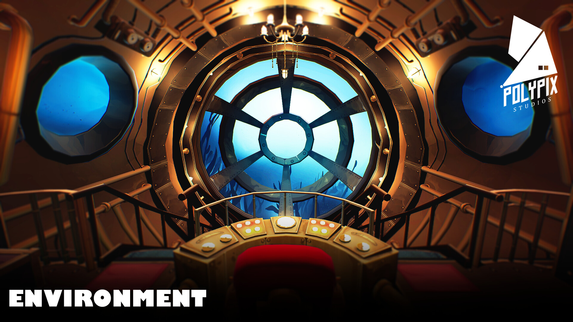 ArtStation - Polypix Studios - Steampunk Submarine Interior