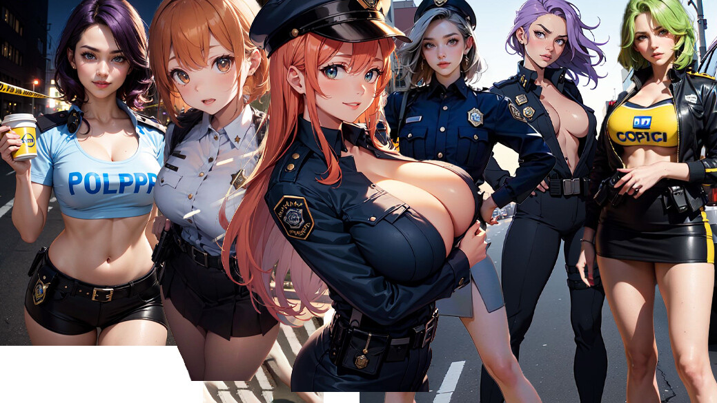 ArtStation - 487 Sexy Police Uniform Beauties Diverse Outfit Character Design Reference Art V1 ...