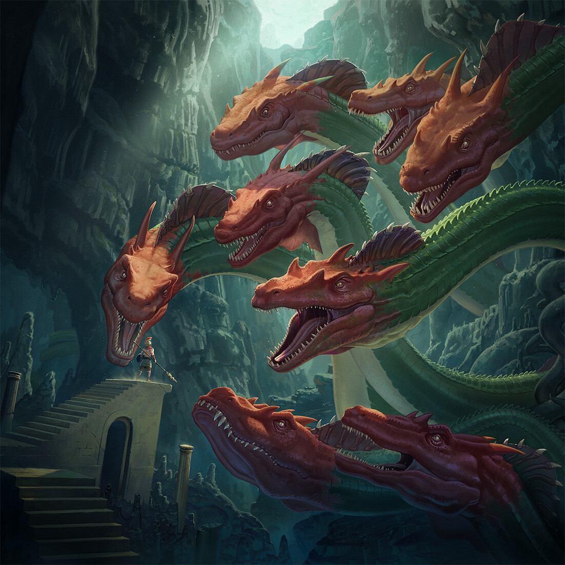 ArtStation - Hydra of Lerna Illustration - DPS Challenge #18