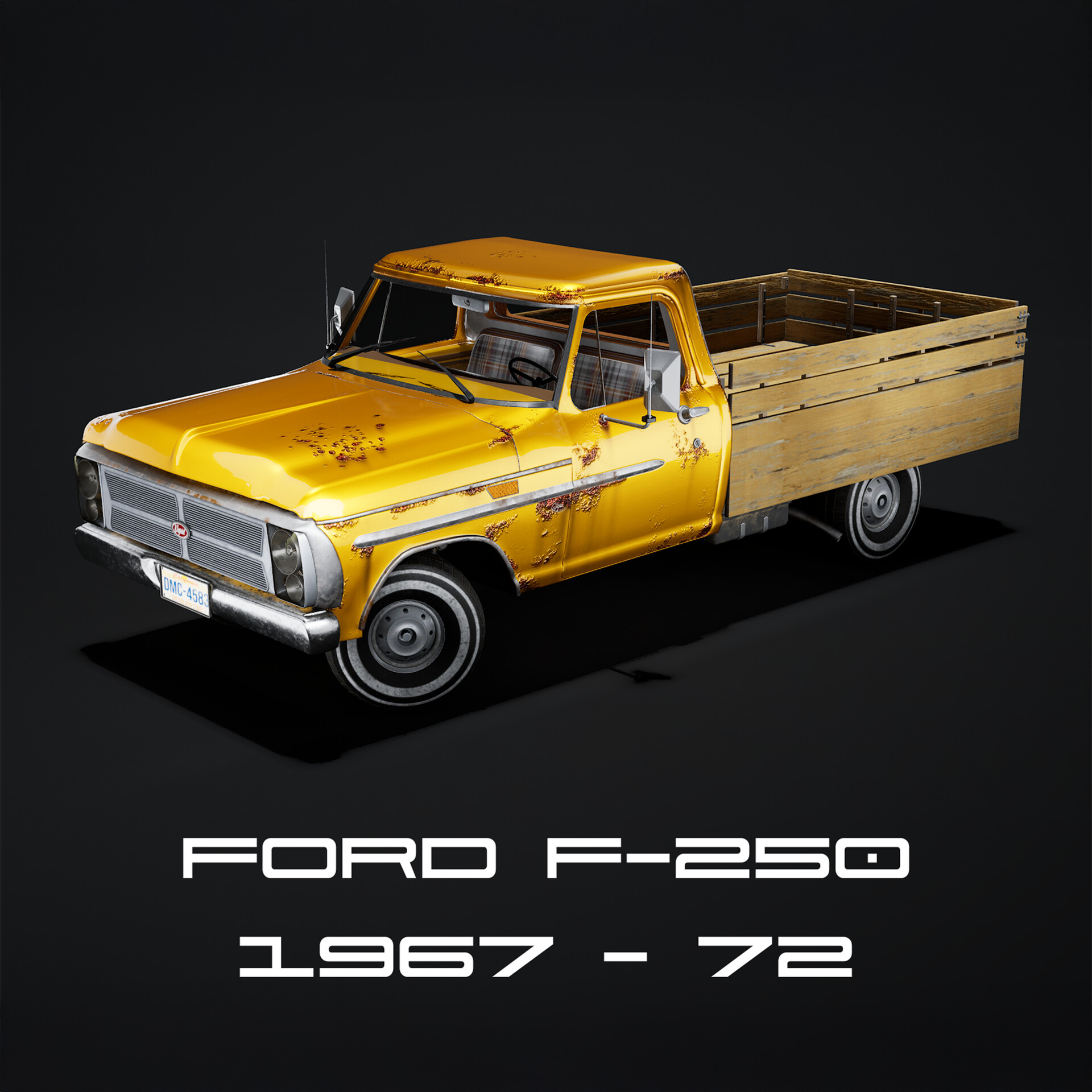 ArtStation - Ford F250 Fifth Generation (1967-72)