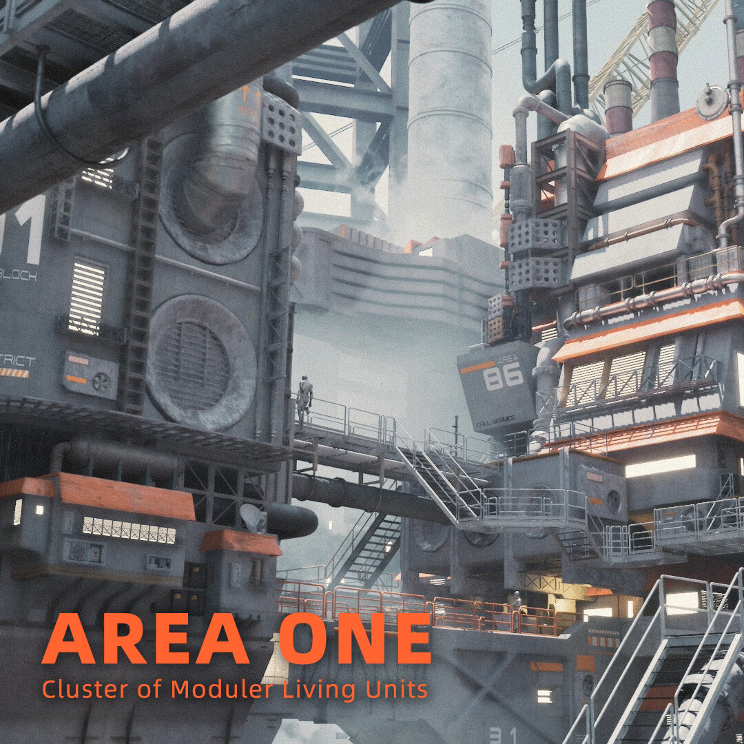 ArtStation - AREA_ONE_[Cluster of Moduler Living Units]