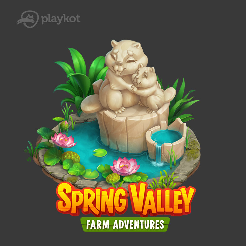 ArtStation - Props and Environment Design for Spring Valley Game