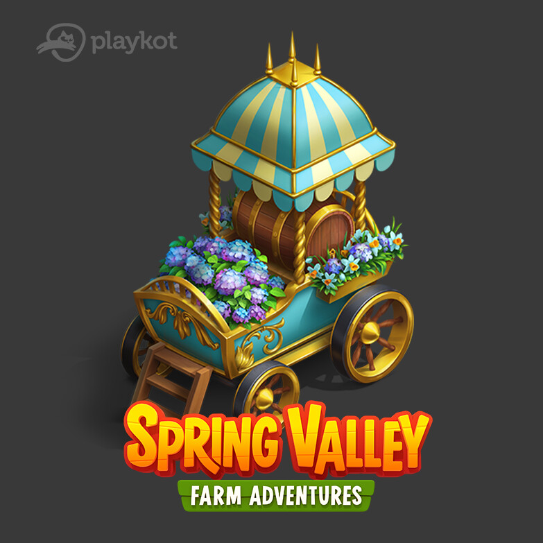 ArtStation - Props and Environment Design for Spring Valley Game