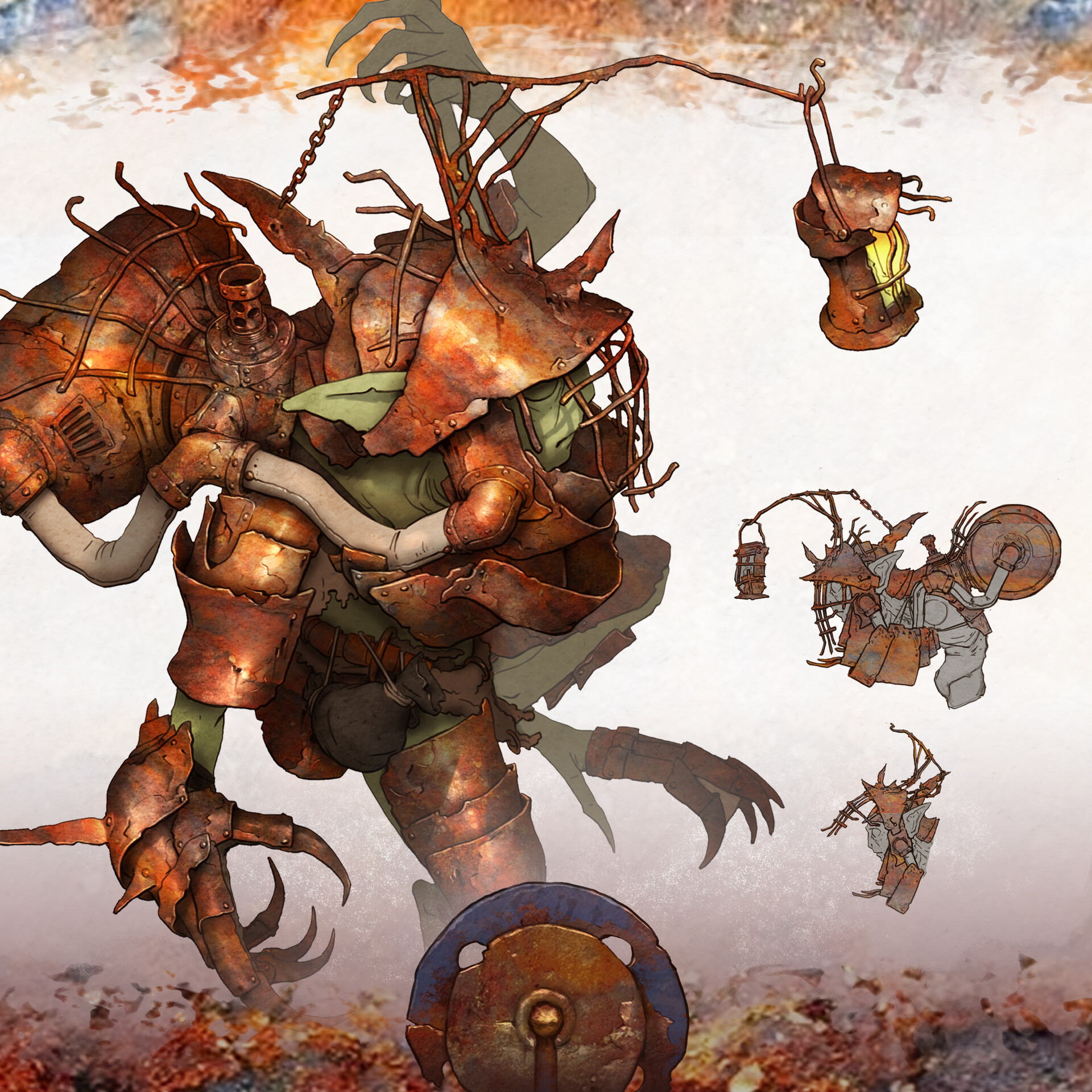 ArtStation - Goblin Dive Miner and Mining Boat