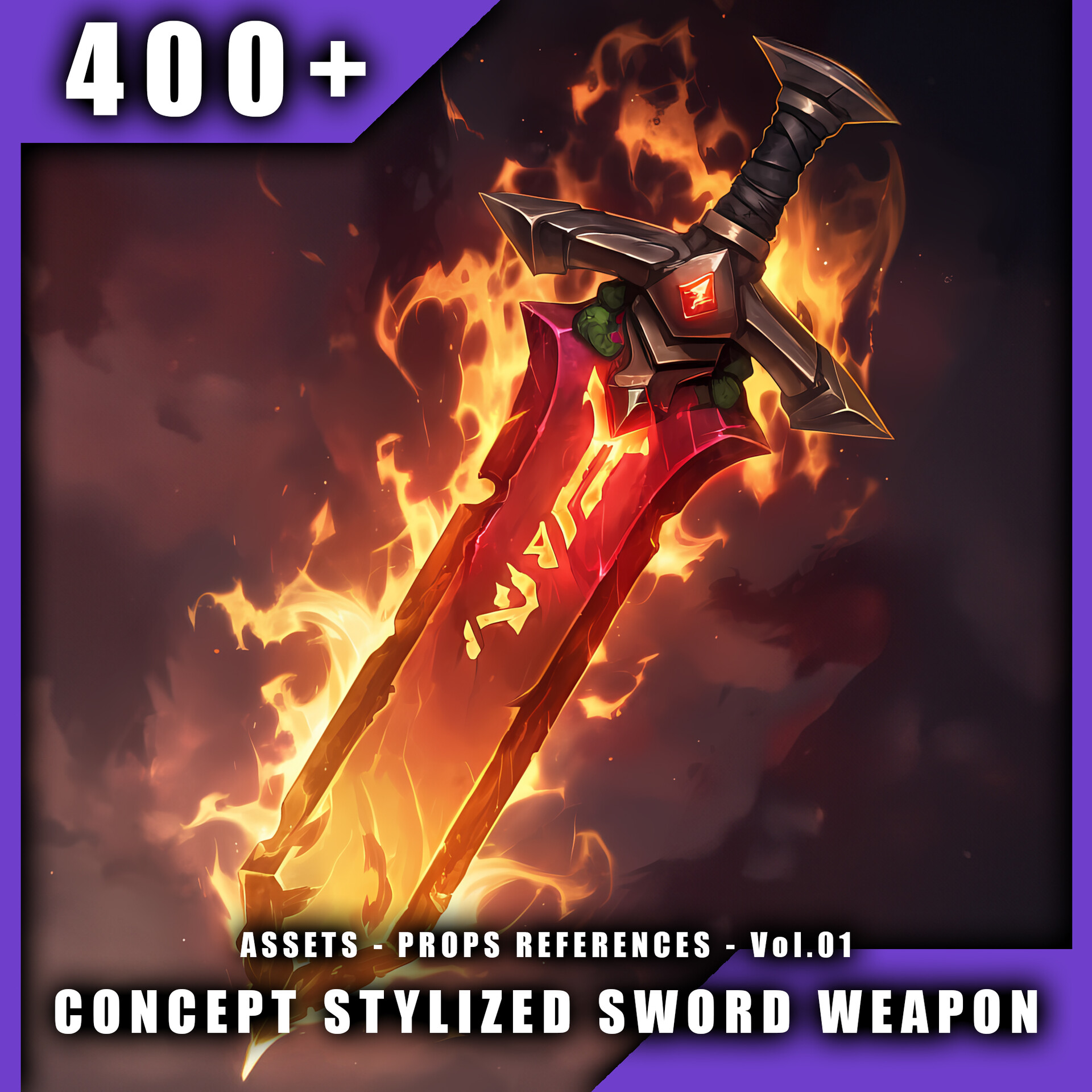 ArtStation - 400+ Concept Stylized Sword Weapon - Assets & Props ...