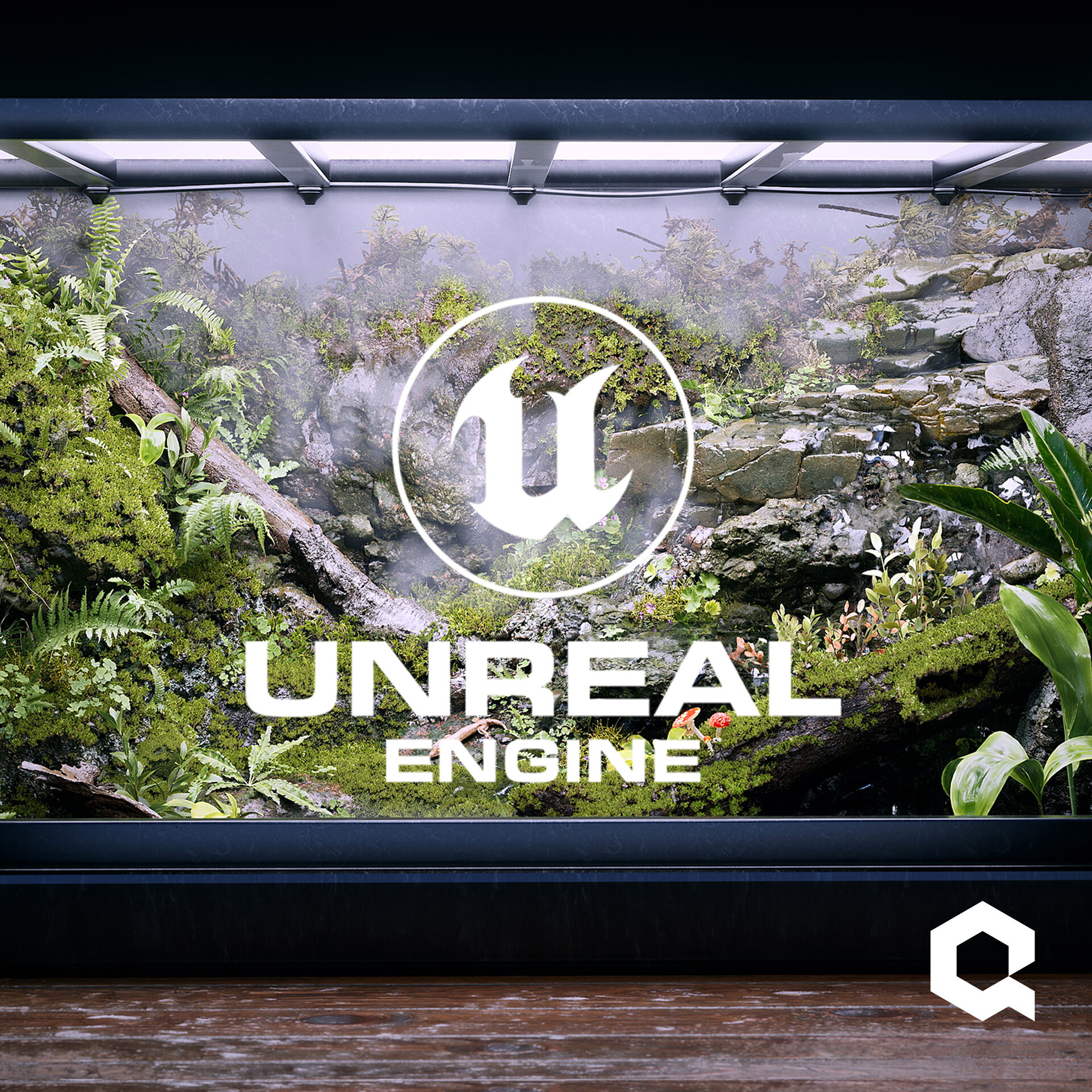 ArtStation - Aqueous Eden: Life Beneath the Mist - Terrarium in Ureal ...