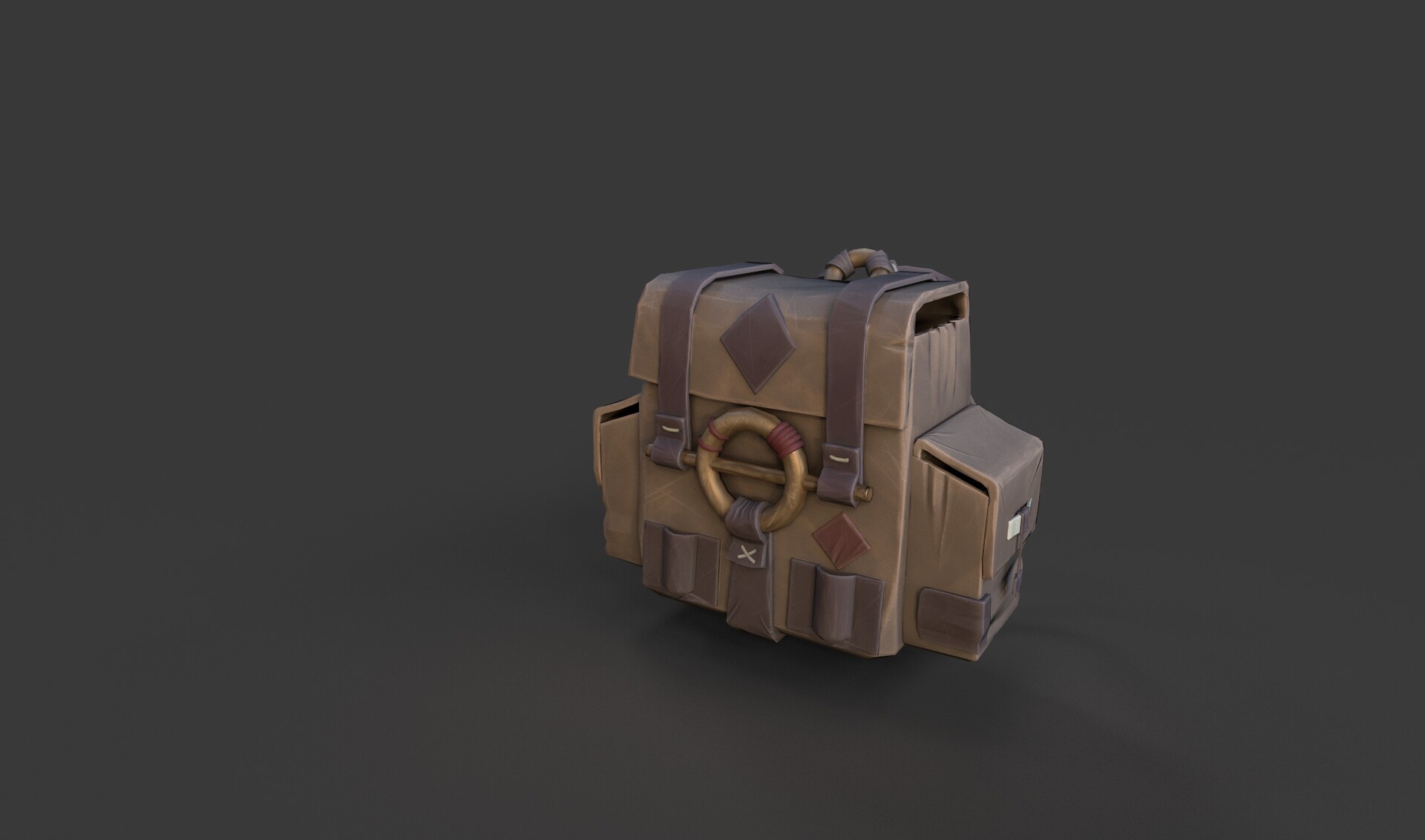 ArtStation - Stylized backpack