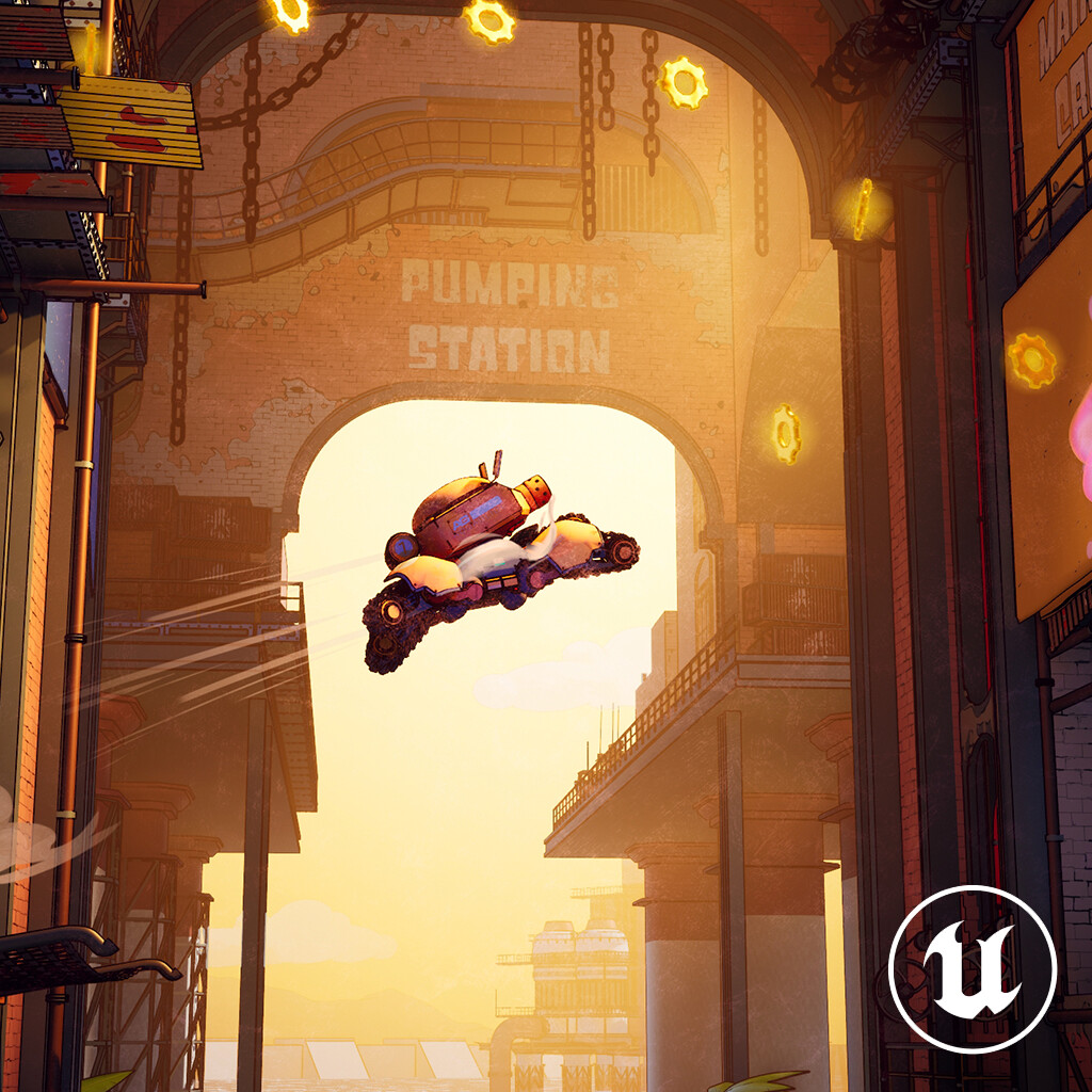 ArtStation - TURBO TANK // Internal game project.