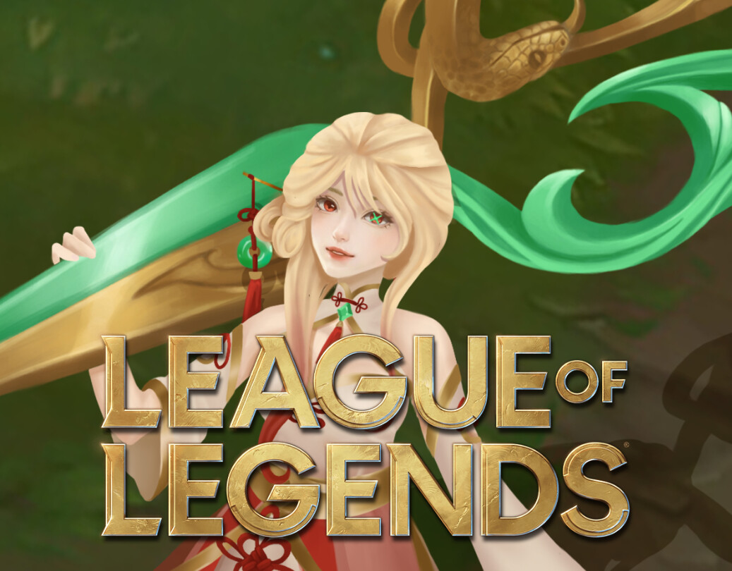 ArtStation - Gwen skin Lunar (2025): League of Legends Fan Skin Concept